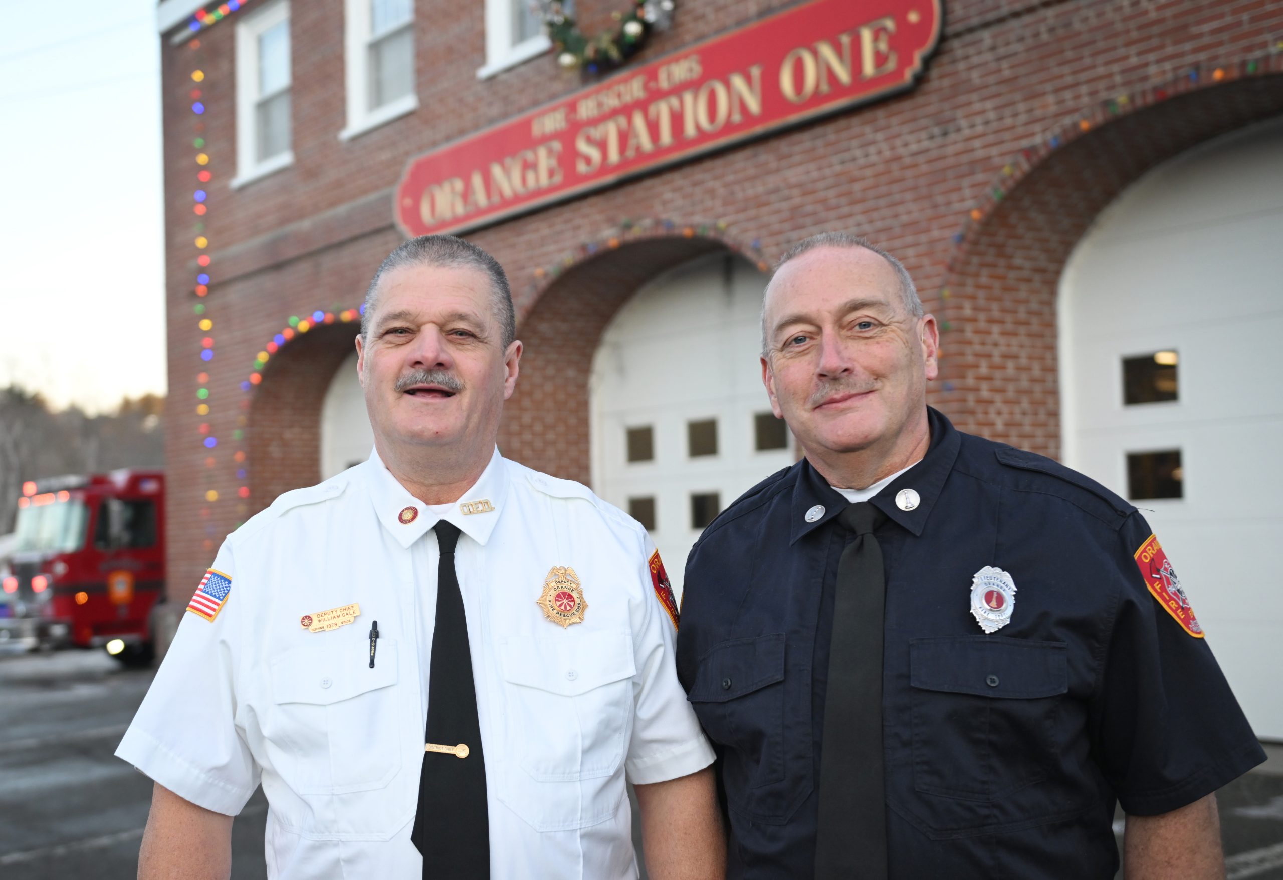 Two longtime firefighters retire in Orange - Greenfield Recorder